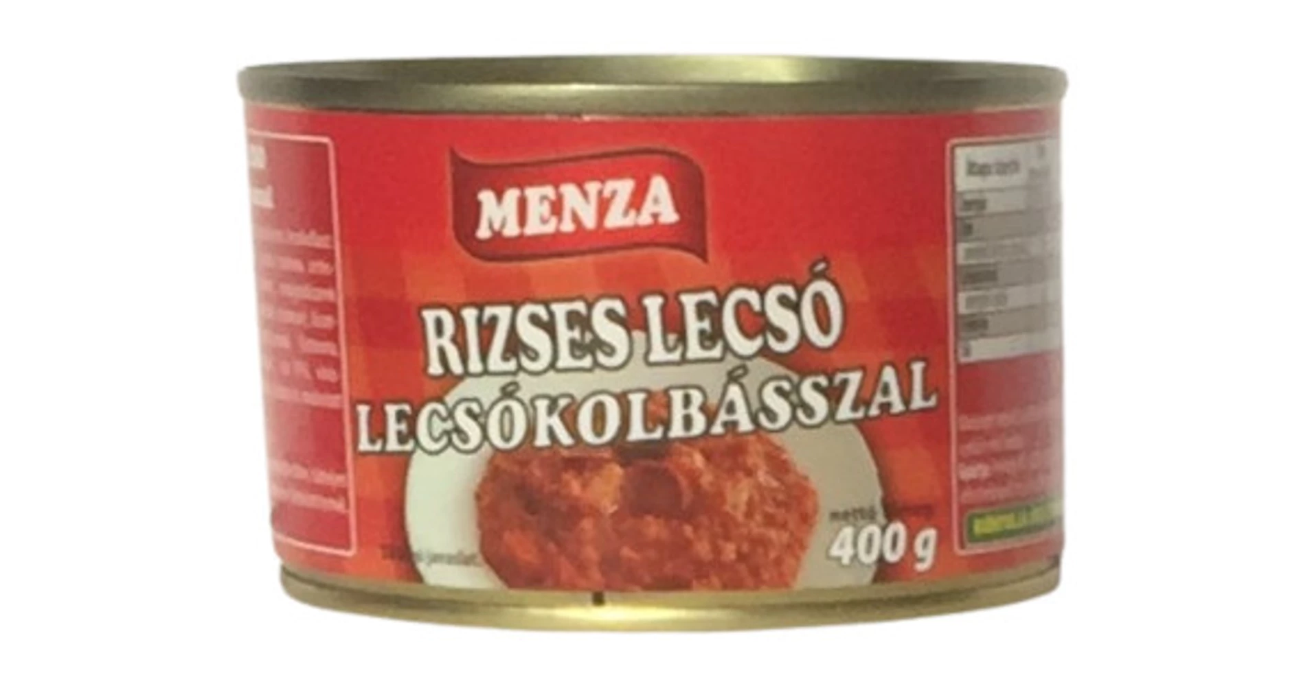 Menza Rizses lecsó kolbásszal 400g - Édesség, vegyiárú, háztartási cikk ...