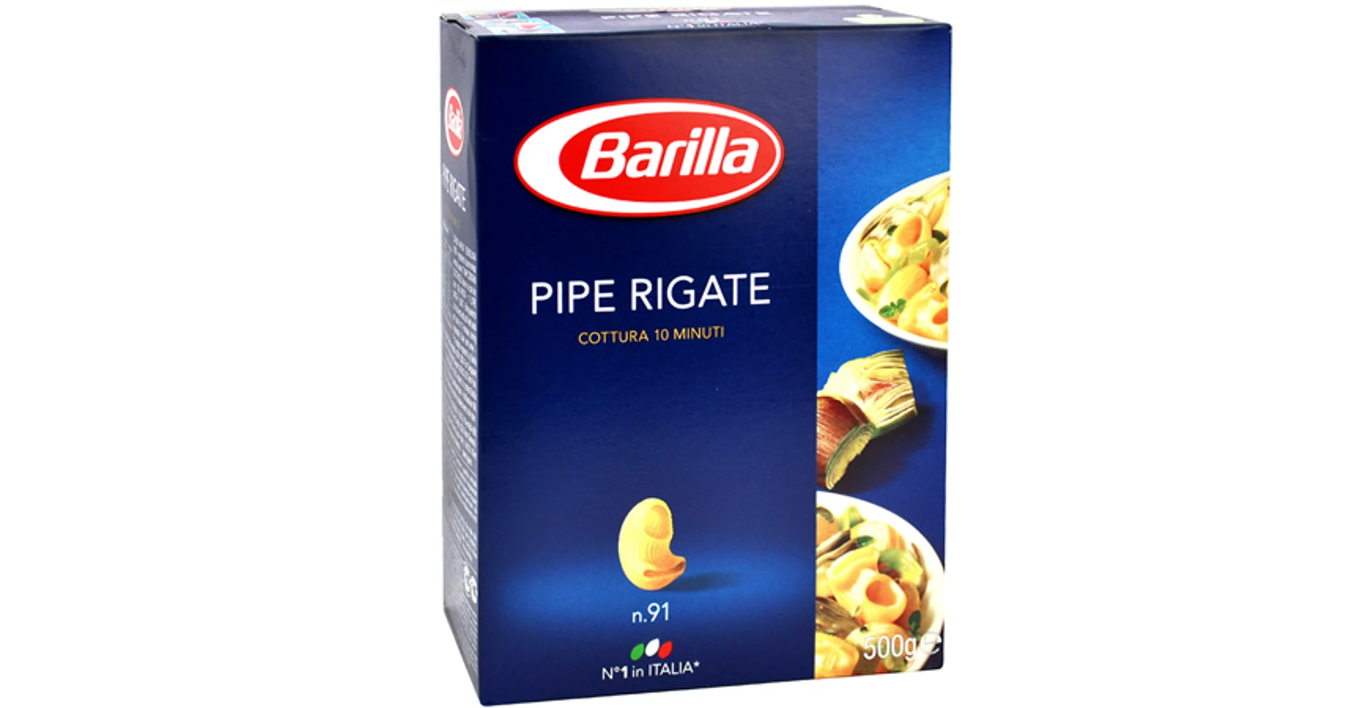 Barilla Pipe Rigate n.91 500g - Édesség, vegyiárú, háztartási cikk ...