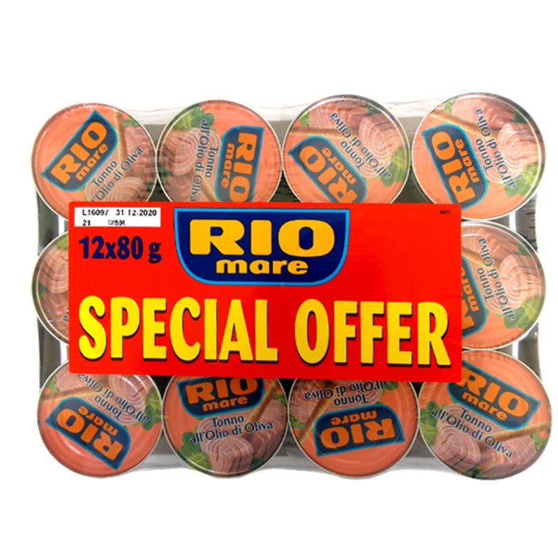 Rio Mare Tonhal olívaolajban 12*80g - Édesség, vegyiárú, háztartási ...